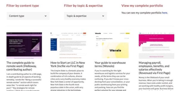 How to Create a Winning Writing Portfolio to Land More Clients